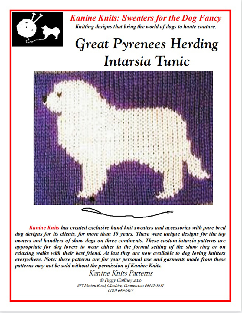 Great Pyrenees Knitting Pattern | Kanine Knits